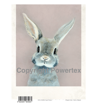 A4 Powerprint Konijn | Wilma's Hobby